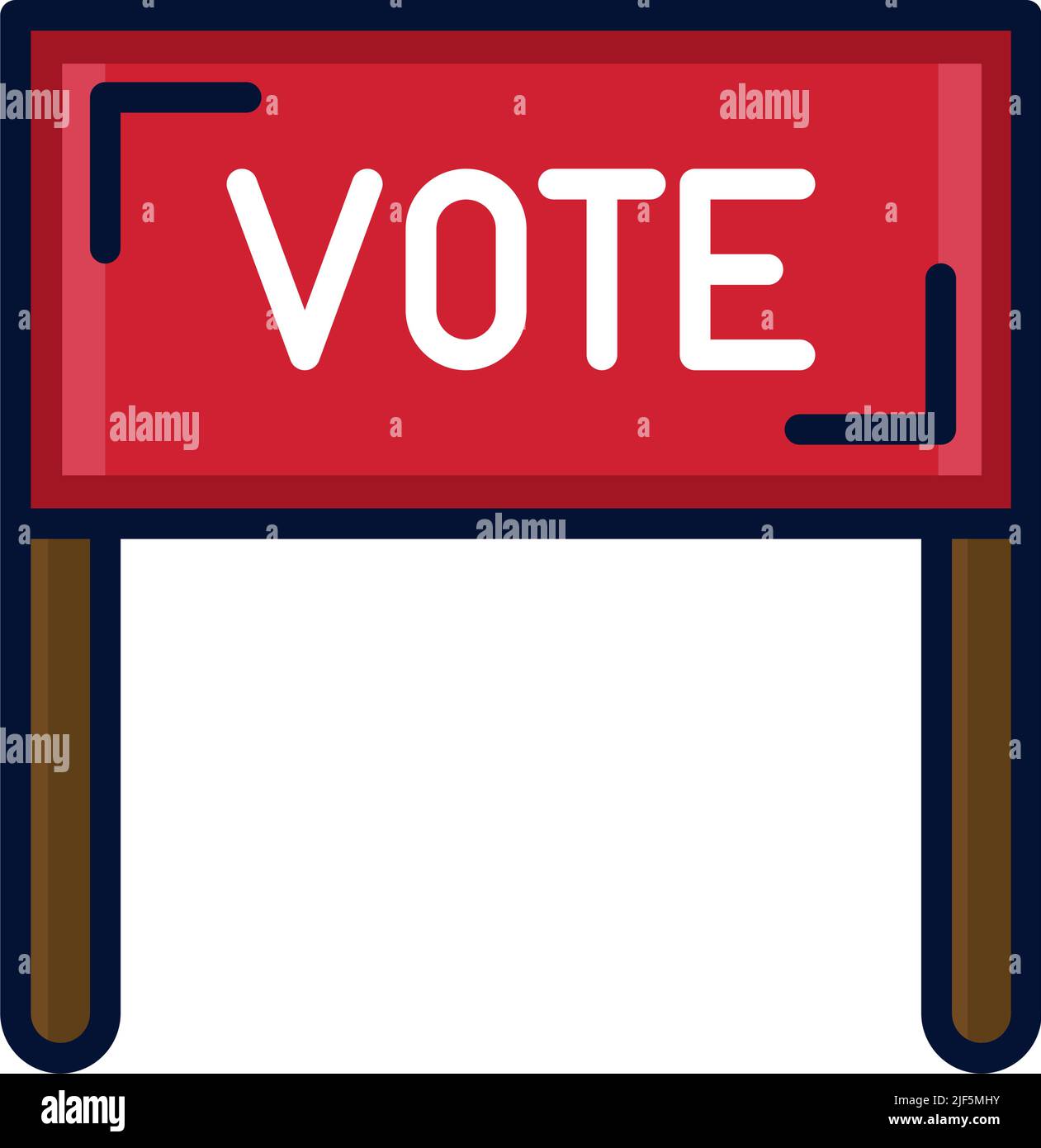 Political signage Stock Vector Images - Alamy