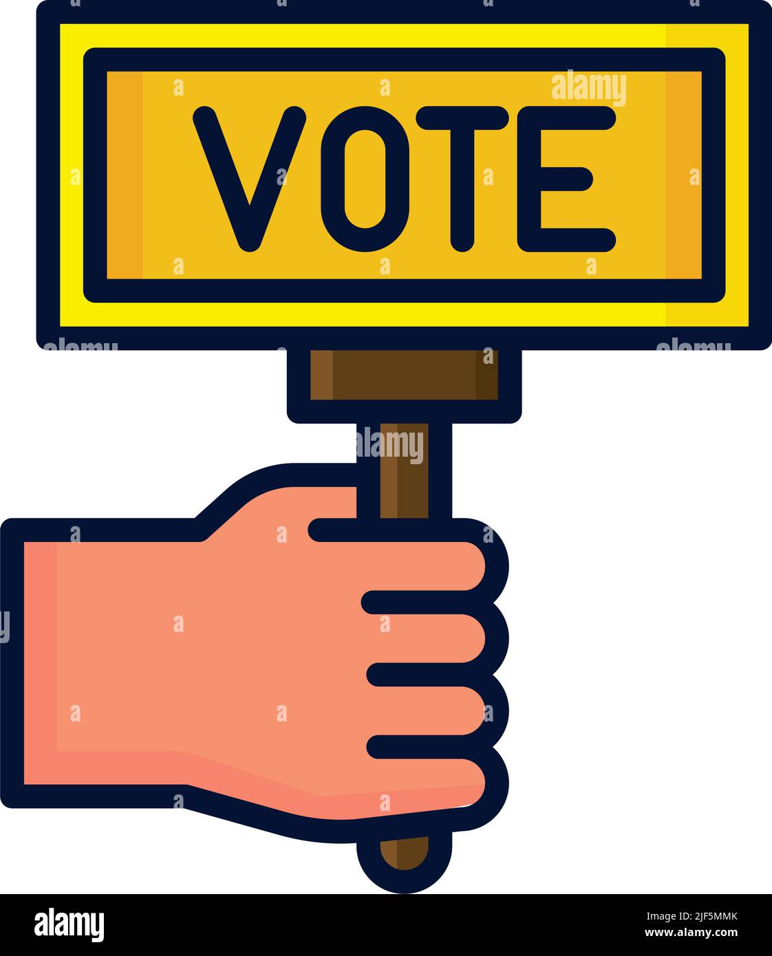 hand with elections vote banner Stock Vector Image & Art - Alamy
