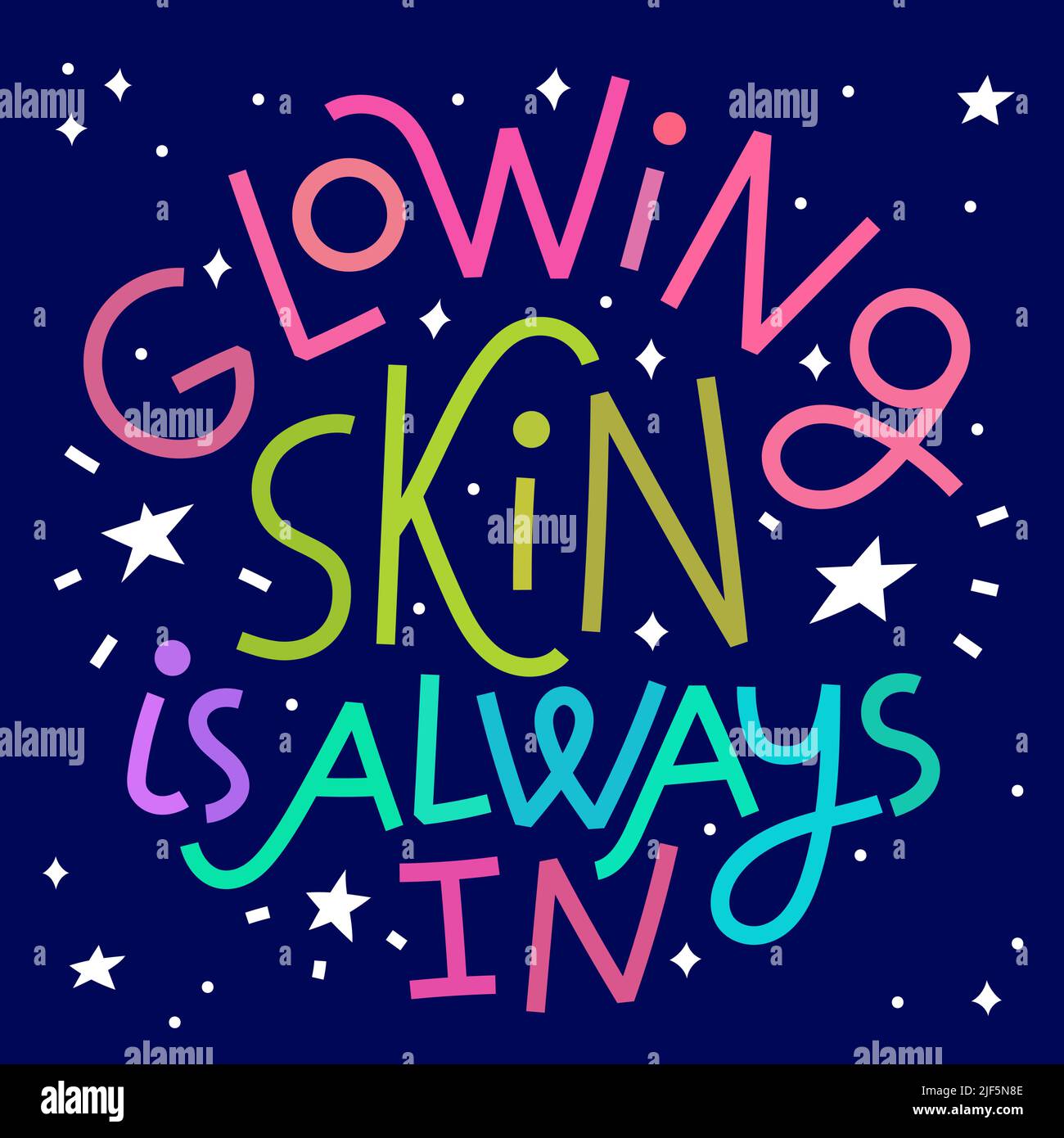 Healthy glowing skin Stock Vector Images - Alamy