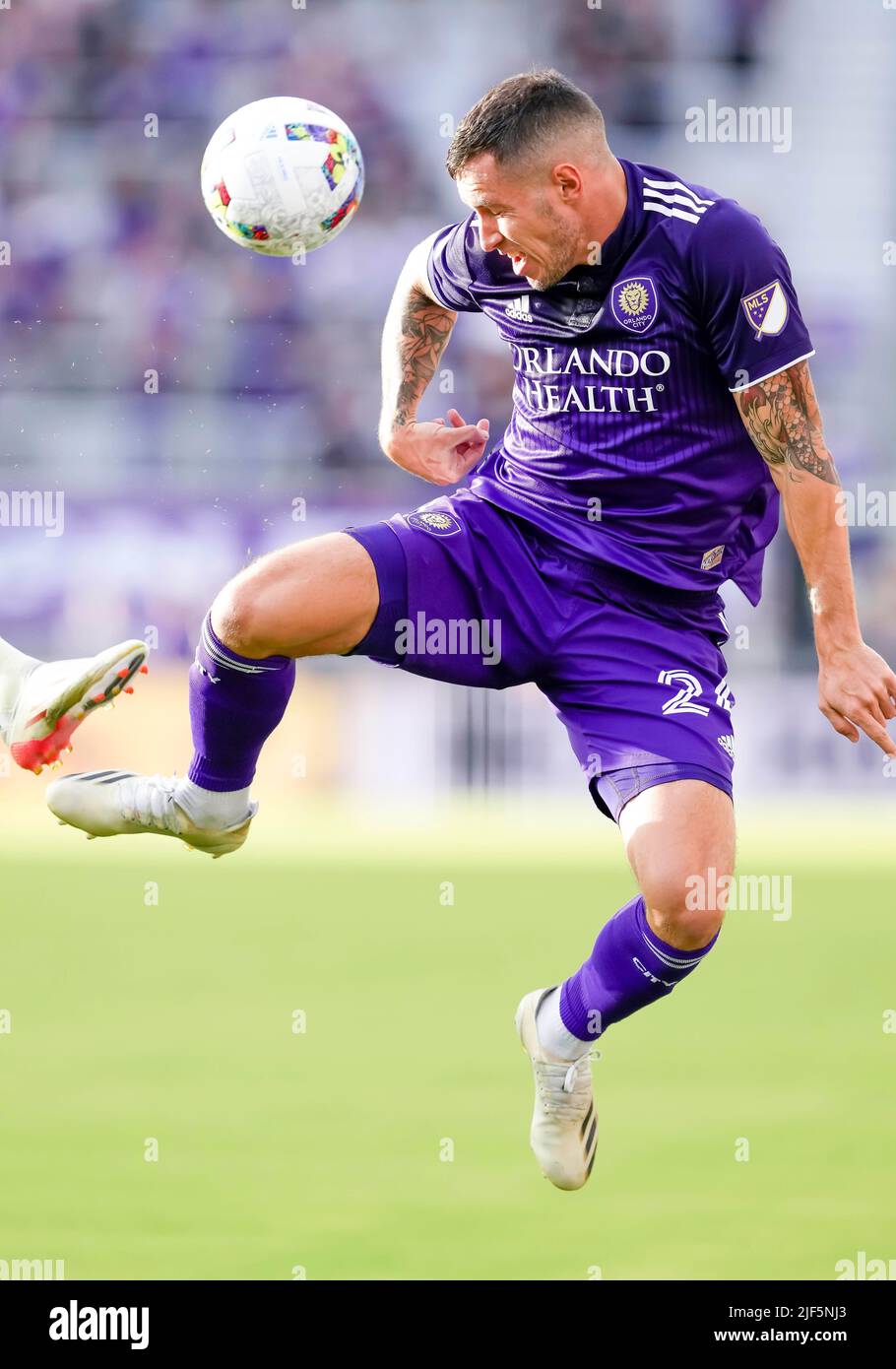ORLANDO, FL - JUNE 29: Orlando City defender Michael Halliday (26 ...