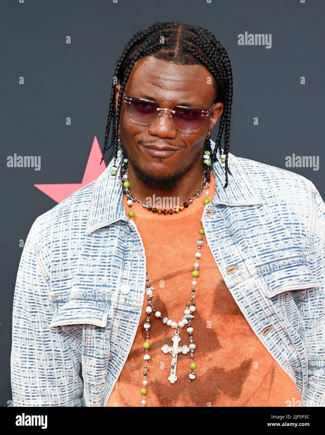 June 26, 2022, Los Angeles, California, USA: Pheelz attends the BET ...