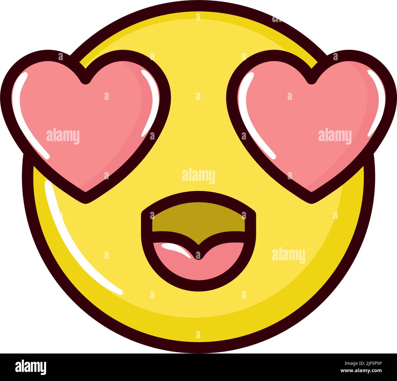 emoticon in love Stock Vector Image & Art - Alamy