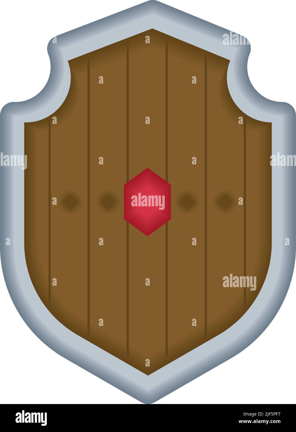wooden shield retro icon Stock Vector Image & Art - Alamy