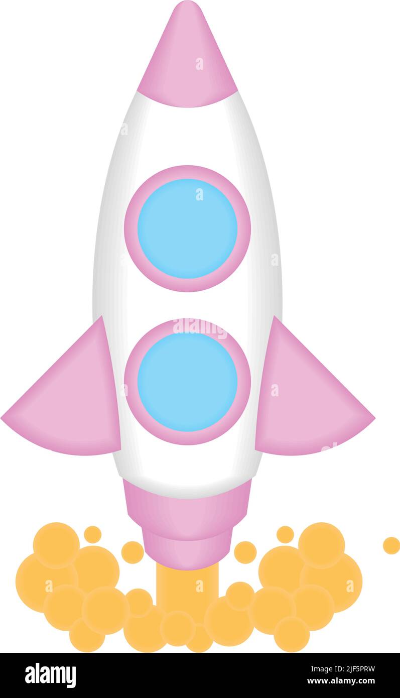launching spaceship cartoon Stock Vector Image & Art - Alamy