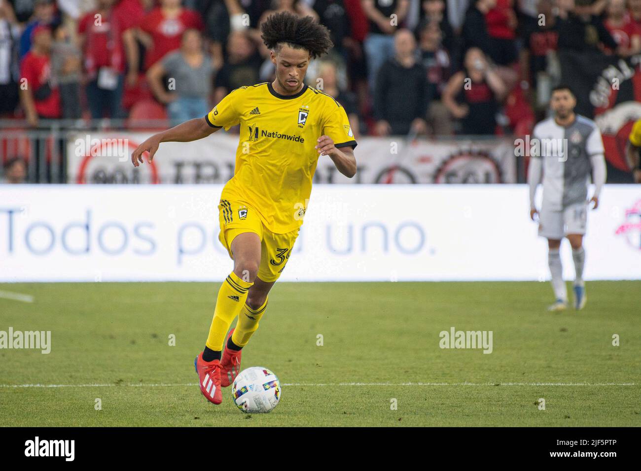 Toronto, Canada - 29 Jun 2022, Jacen Russell-Rowe (39) of Columbus seen ...