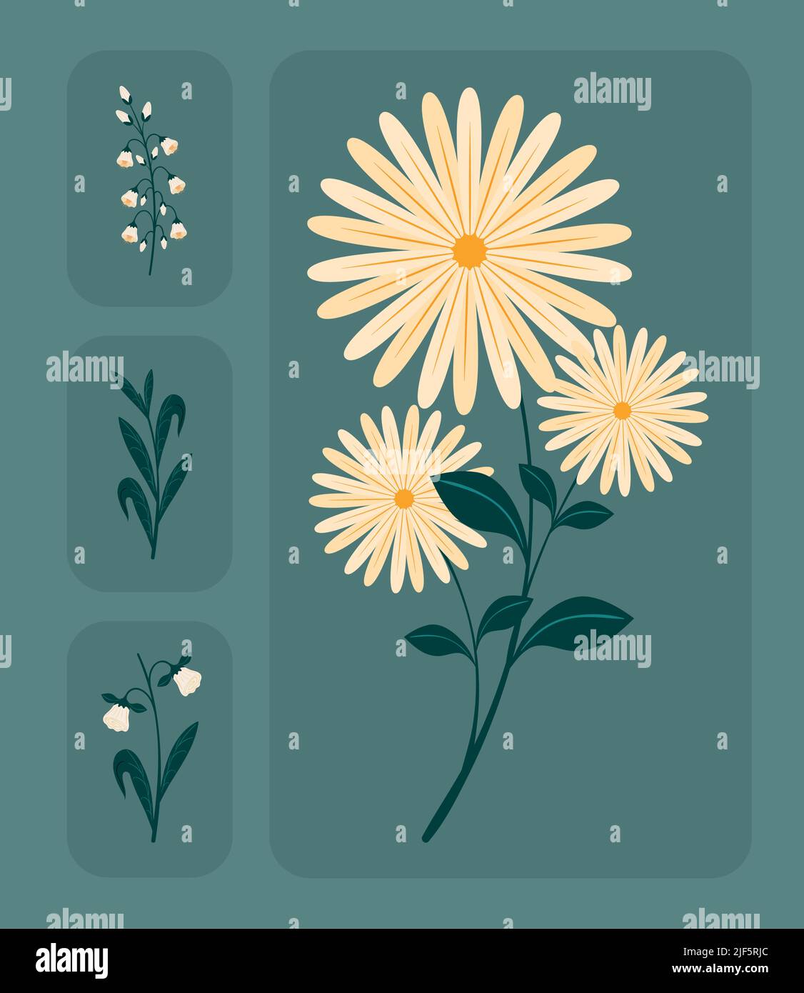 nature flowers and plants Stock Vector Image & Art - Alamy