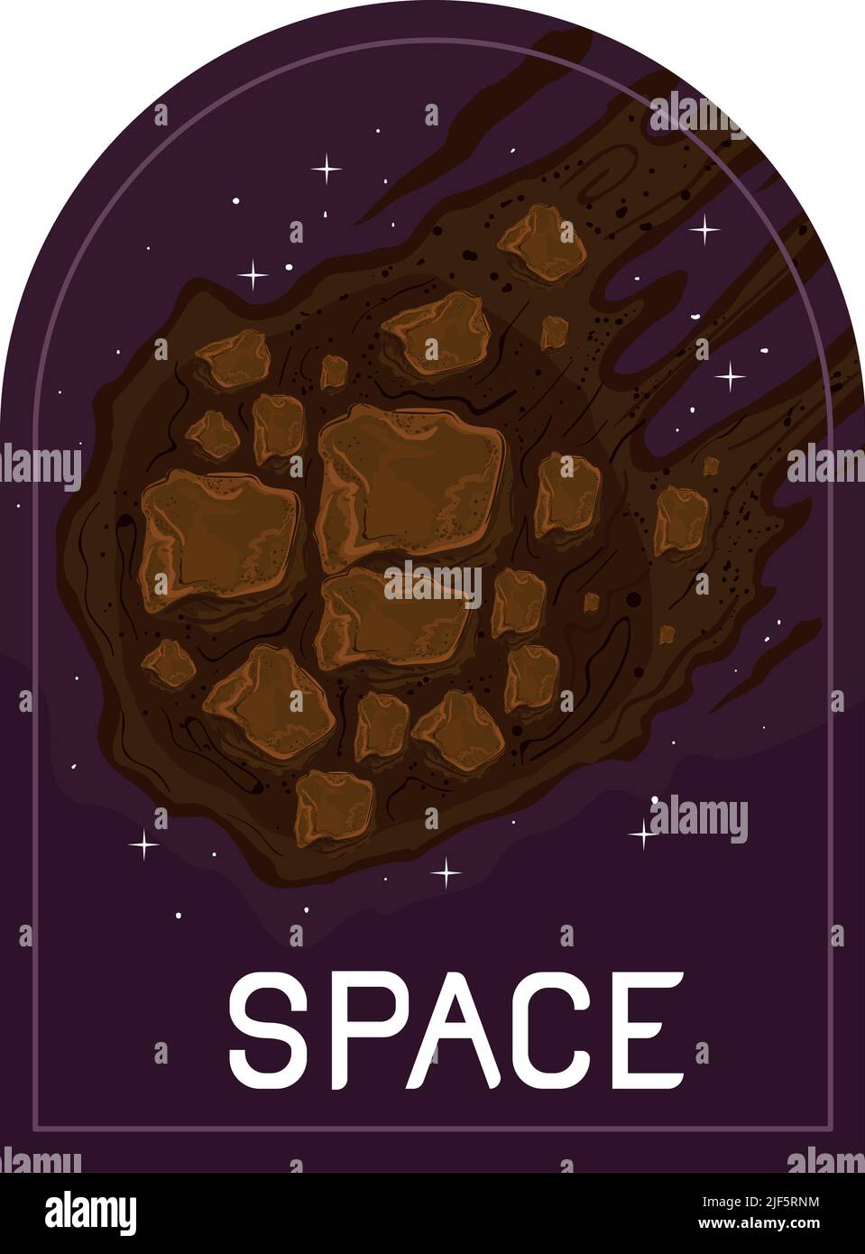 space falling meteorite Stock Vector Image & Art - Alamy