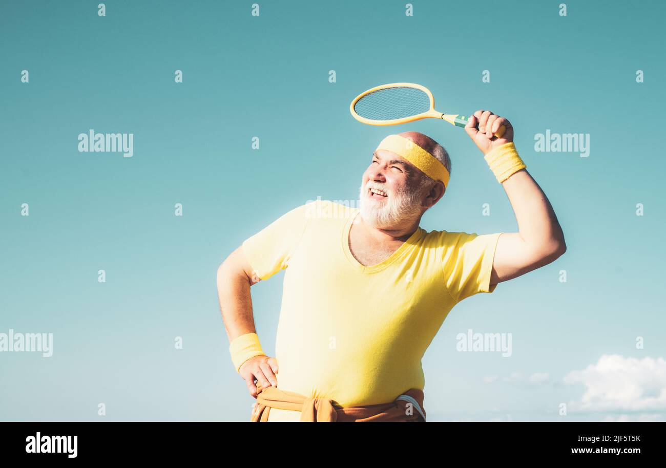 Seniors badminton badminton hi-res stock photography and images - Alamy