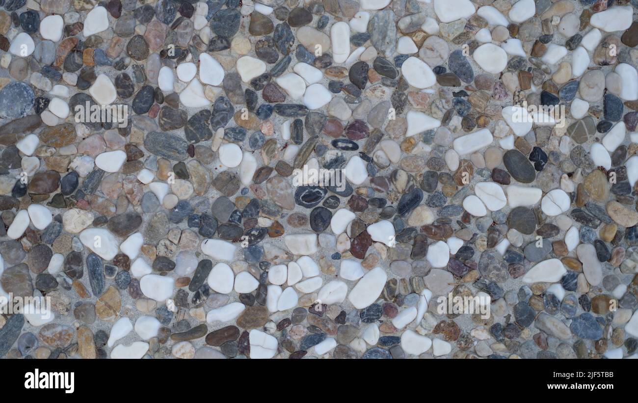 Washed gravel stone old rough rustic pattern texture background ...