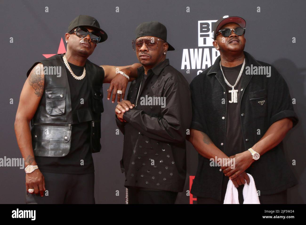 LOS ANGELES - JUN 26: K-Ci, Dalvin DeGrate, Joel Hailey at the 2022 BET ...