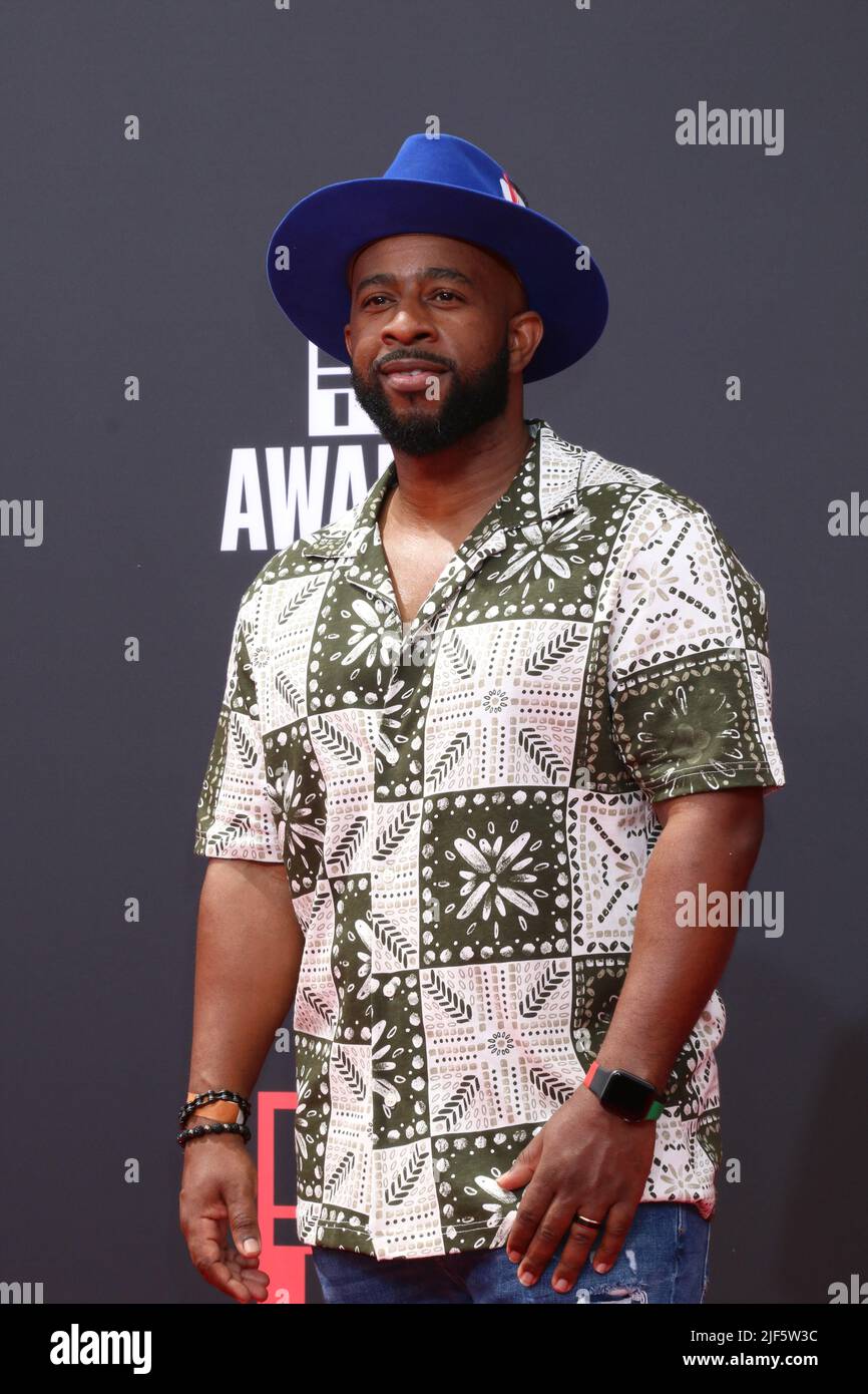 LOS ANGELES - JUN 26: Jeremie Rivers at the 2022 BET Awards at ...