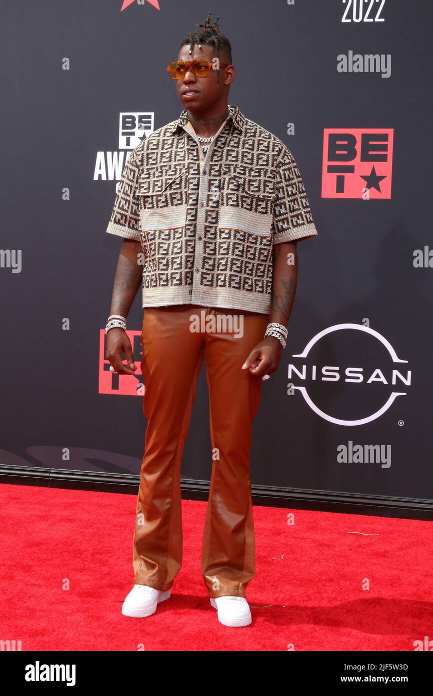 LOS ANGELES - JUN 26: Bleu at the 2022 BET Awards at Microsoft Theater ...