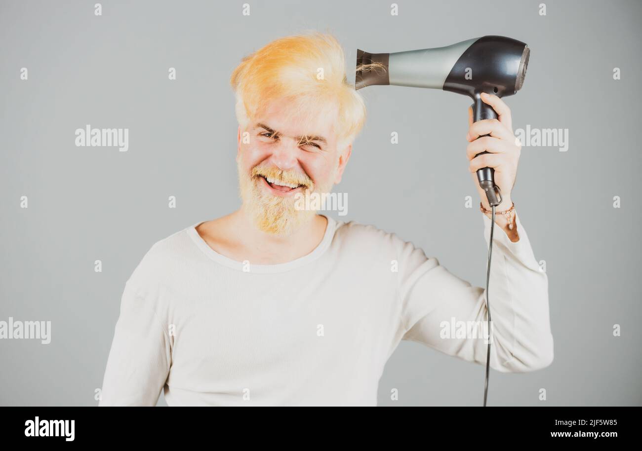 Hair drier funny hi-res stock photography and images - Alamy