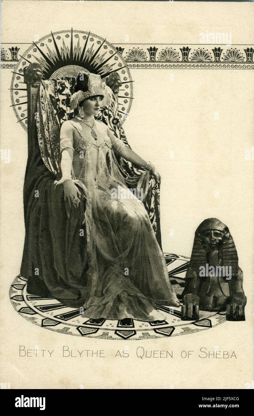 BETTY BLYTHE in THE QUEEN OF SHEBA 1921 director J. GORDON EDWARDS ...