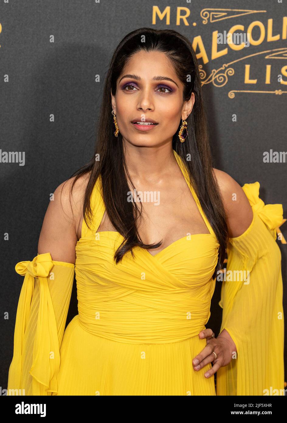 New York, United States. 29th June, 2022. Freida Pinto wearing dress by ...