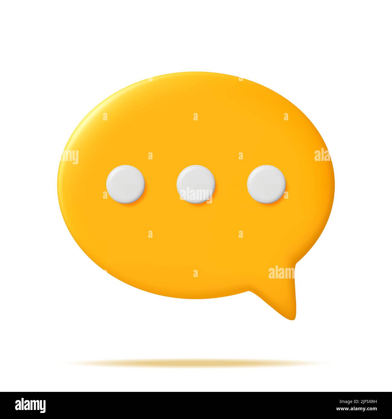 3D Chat Bubble with Dots Isolated Stock Vector Image & Art - Alamy