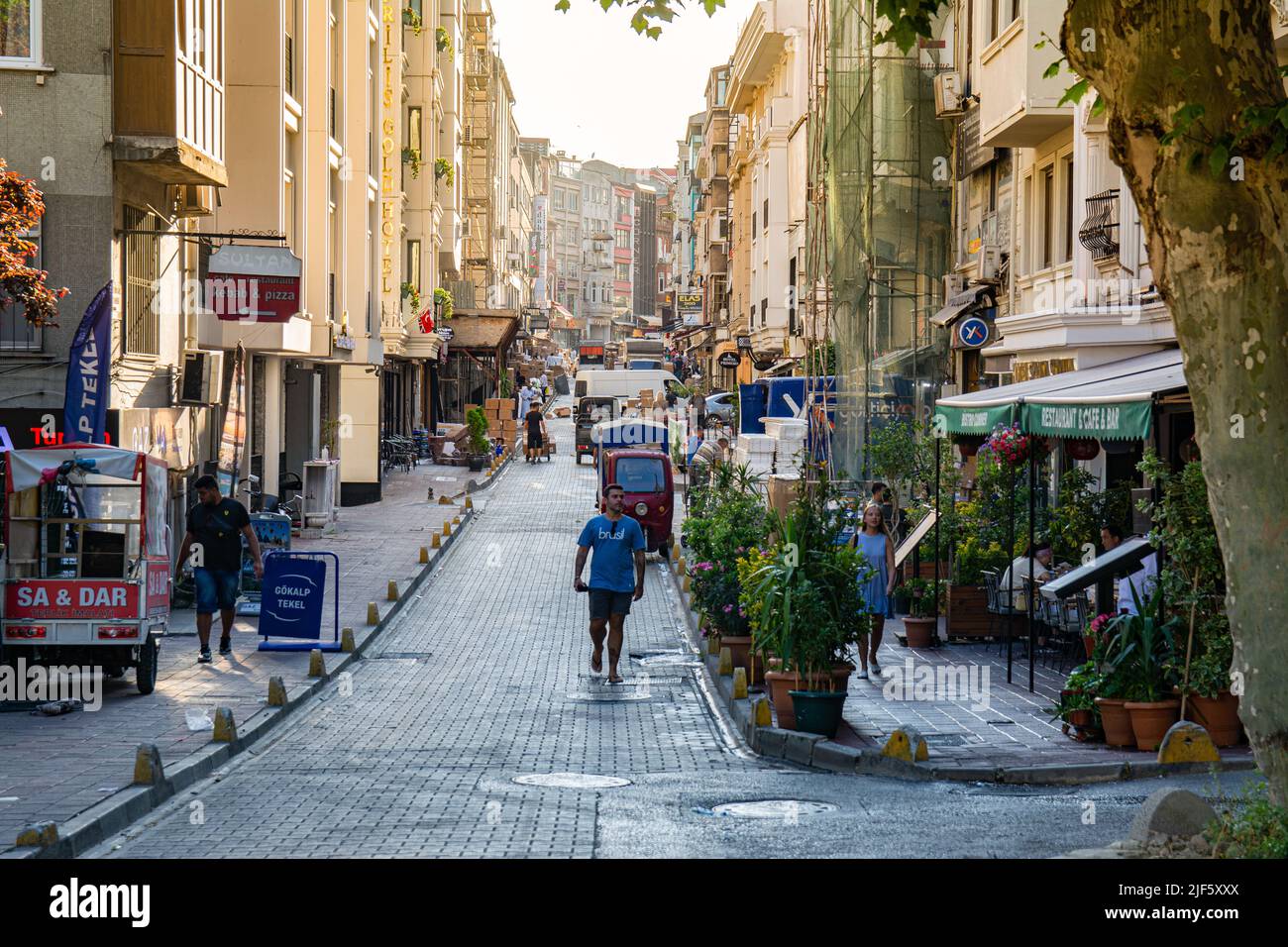 Turkey, Istanbul 02.06.2022: Photo of a busy street in Istanbul in the ...