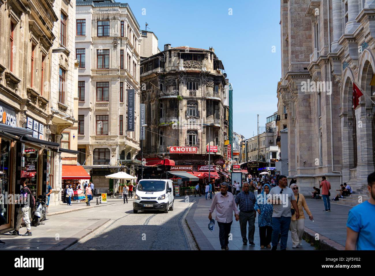Turkey, Istanbul 02.06.2022: Photo of a busy street in Istanbul in the ...