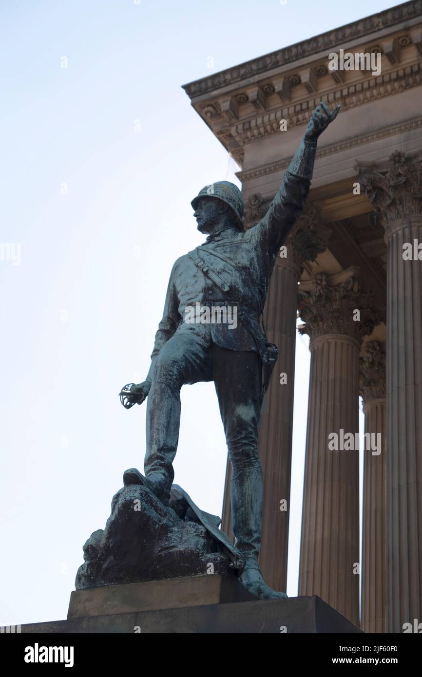 bronze statue in Liverpool,England Stock Photo - Alamy