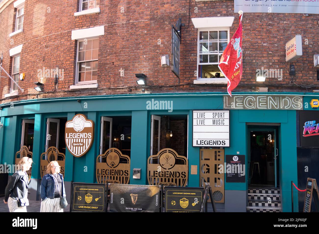 Street of Liverpool,city of rich music heritage,UK Stock Photo - Alamy