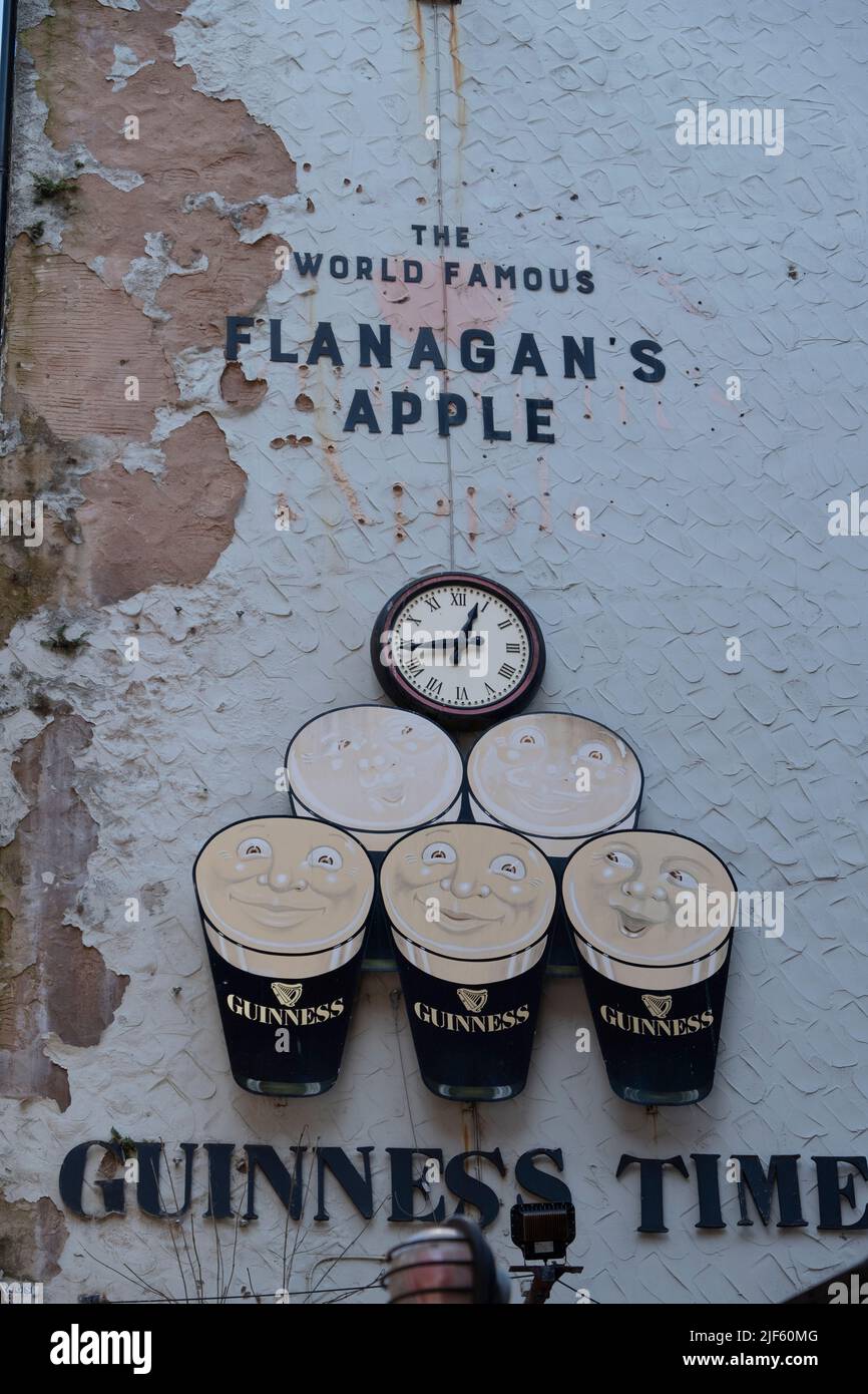 Mathew street in Liverpool,city of rich music heritage,UK Stock Photo ...