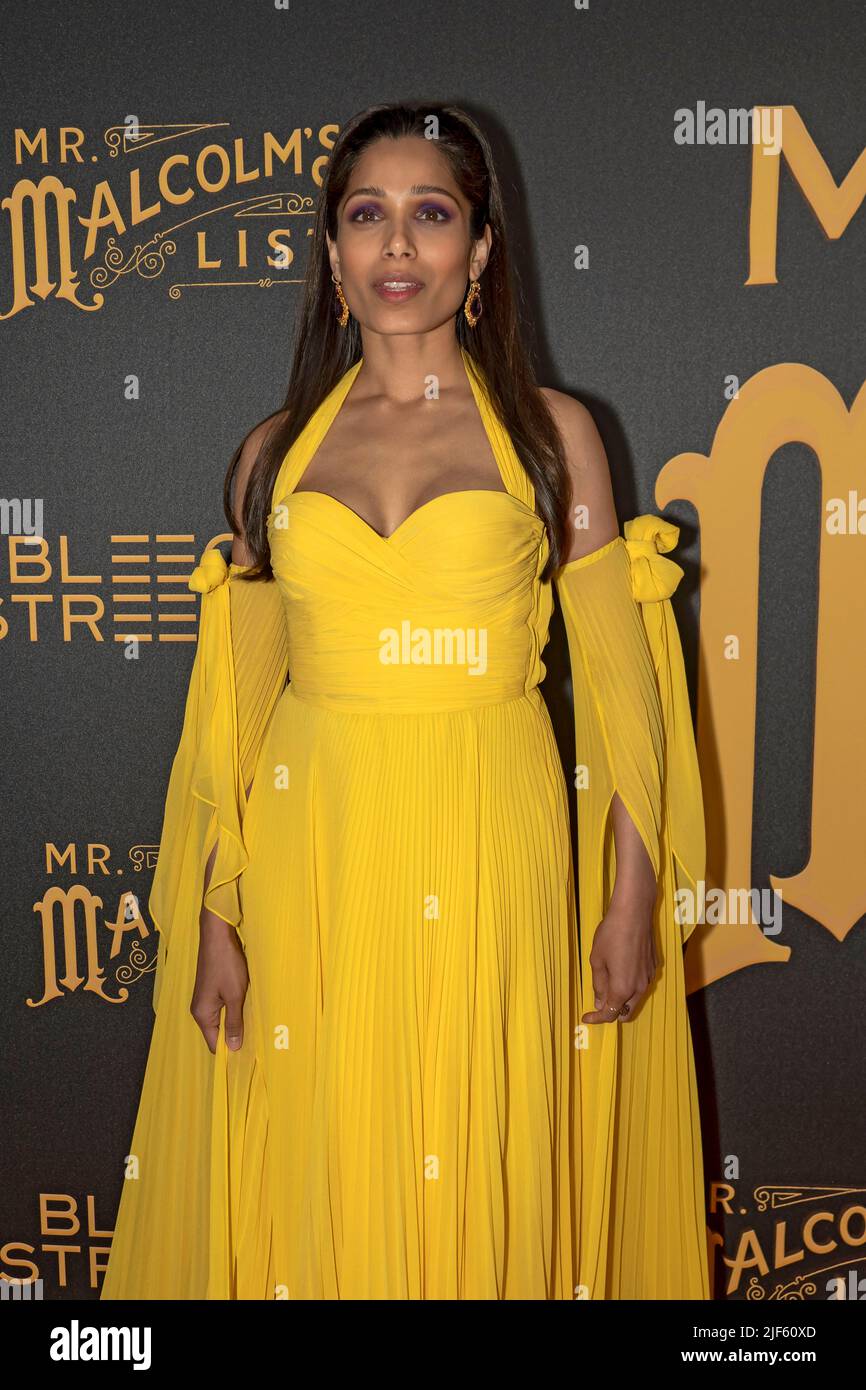 NEW YORK, NEW YORK - JUNE 29: Freida Pinto attends "Mr. Malcolm's List ...