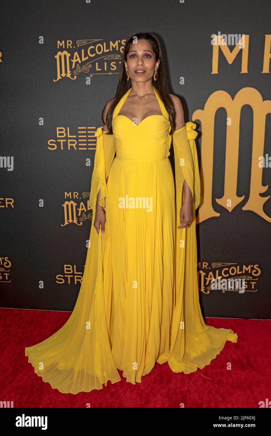 NEW YORK, NEW YORK - JUNE 29: Freida Pinto attends "Mr. Malcolm's List ...