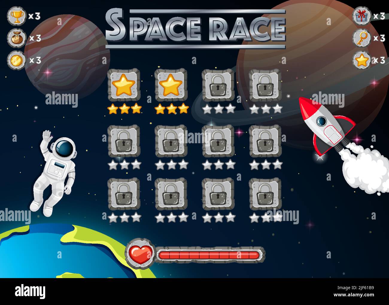 A space background template illustration Stock Vector Image & Art - Alamy