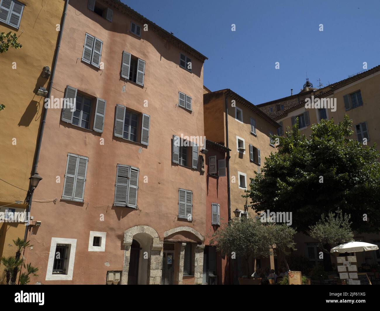 Grasse France medieval village provence alps historic old houses Stock ...