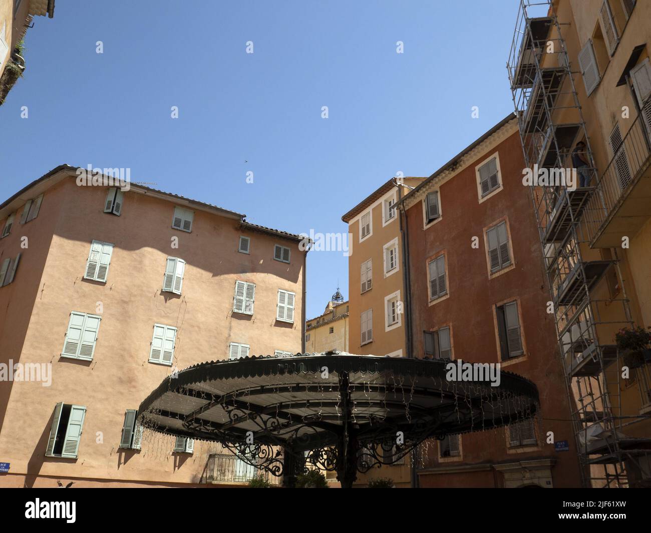 Grasse France medieval village provence alps historic old houses Stock ...