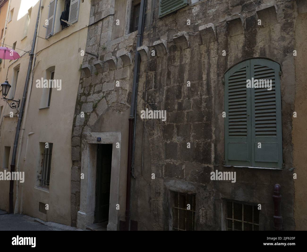Grasse France medieval village provence alps historic old houses Stock ...