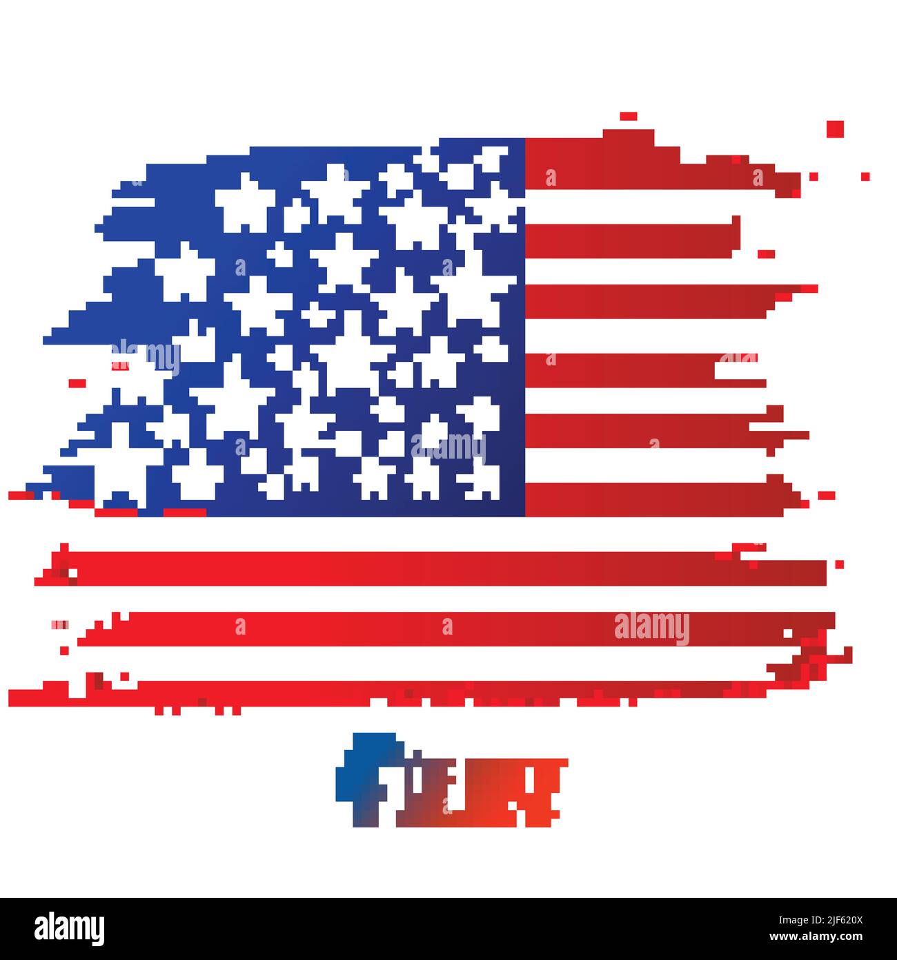 American 4th of july us flag celebration background Stock Vector Image ...