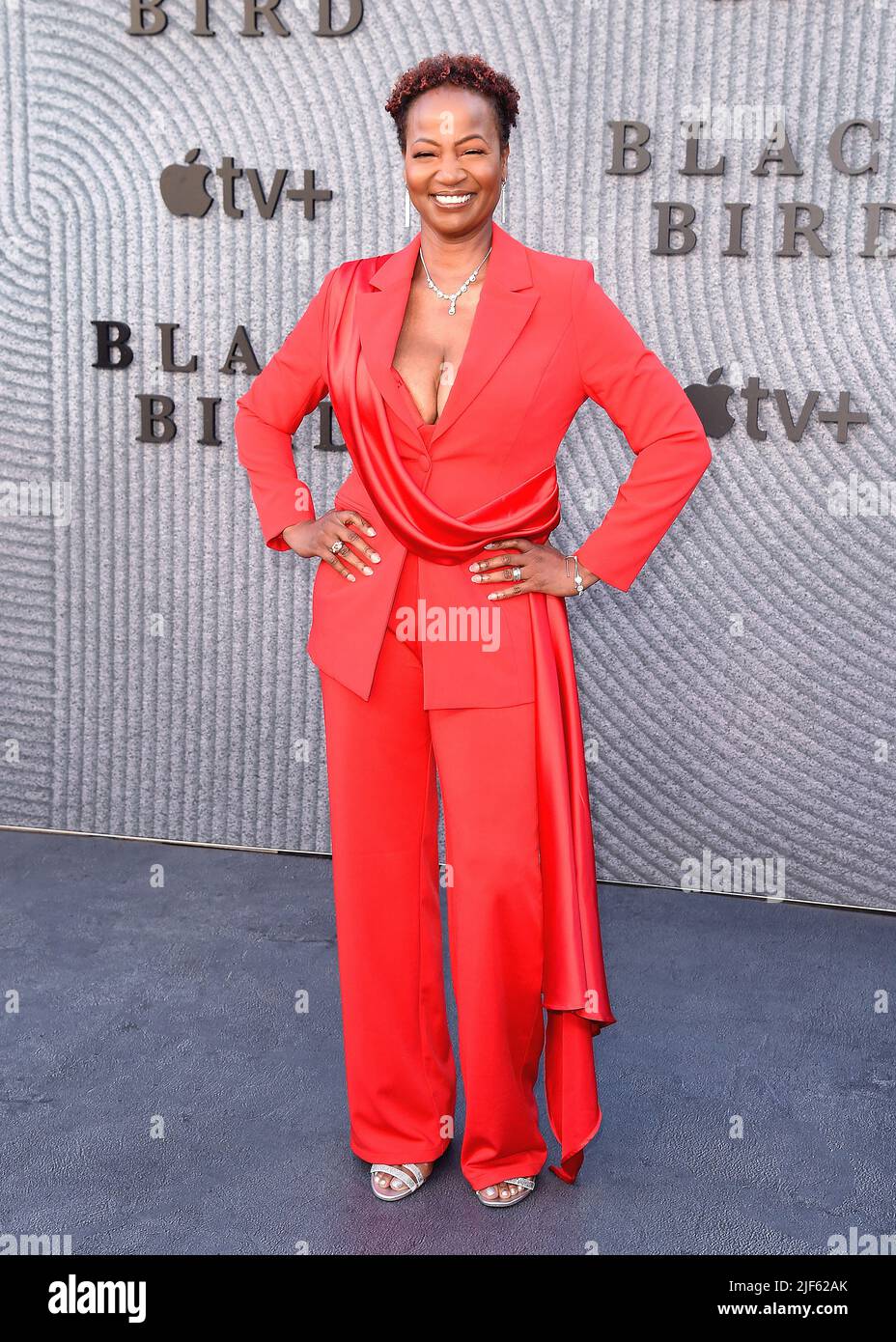 Melanie Nicholls-King walking on the red carpet at Apple TV's "Black ...