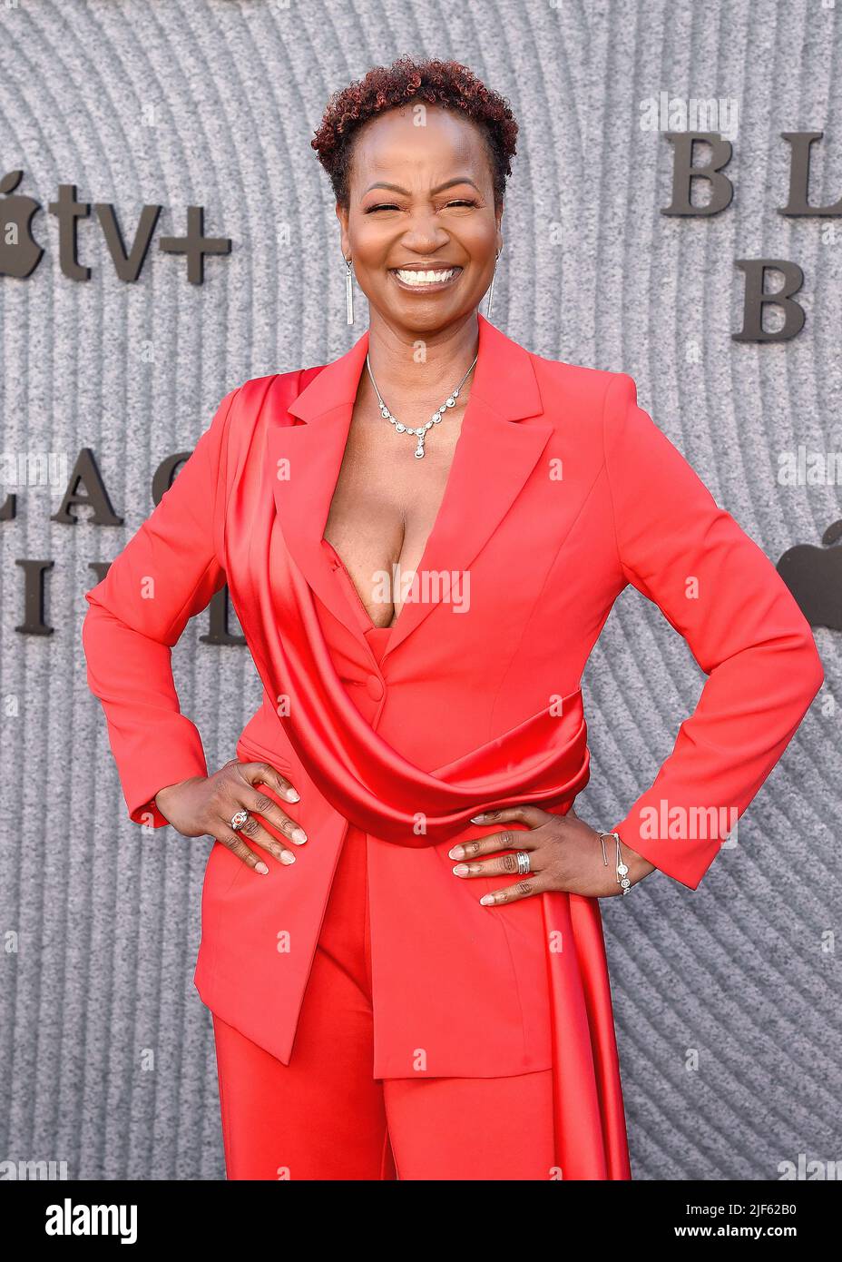 Melanie Nicholls-King walking on the red carpet at Apple TV's "Black ...