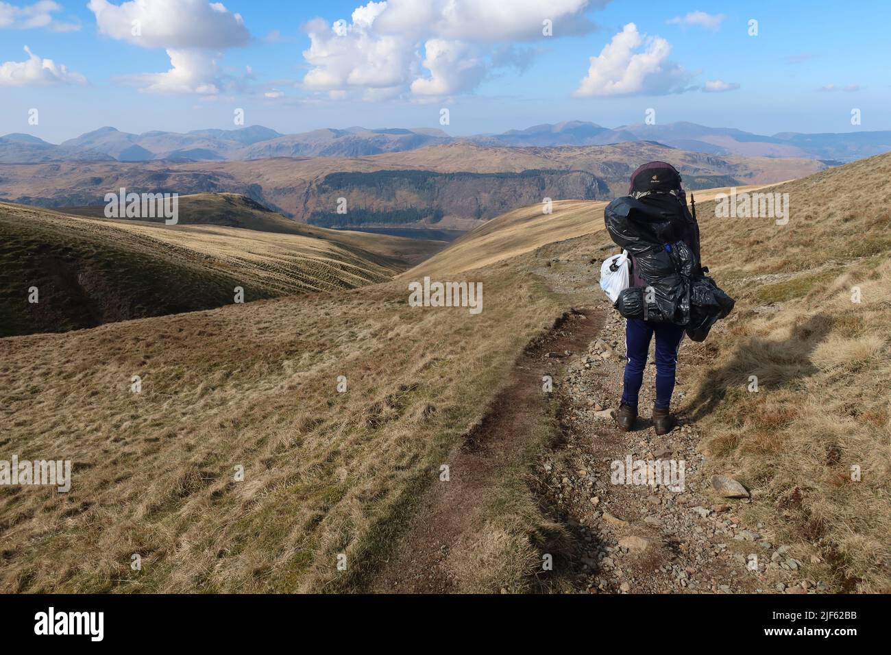 The Richard Mountain Way. Lake district national park. Cumbria. England ...