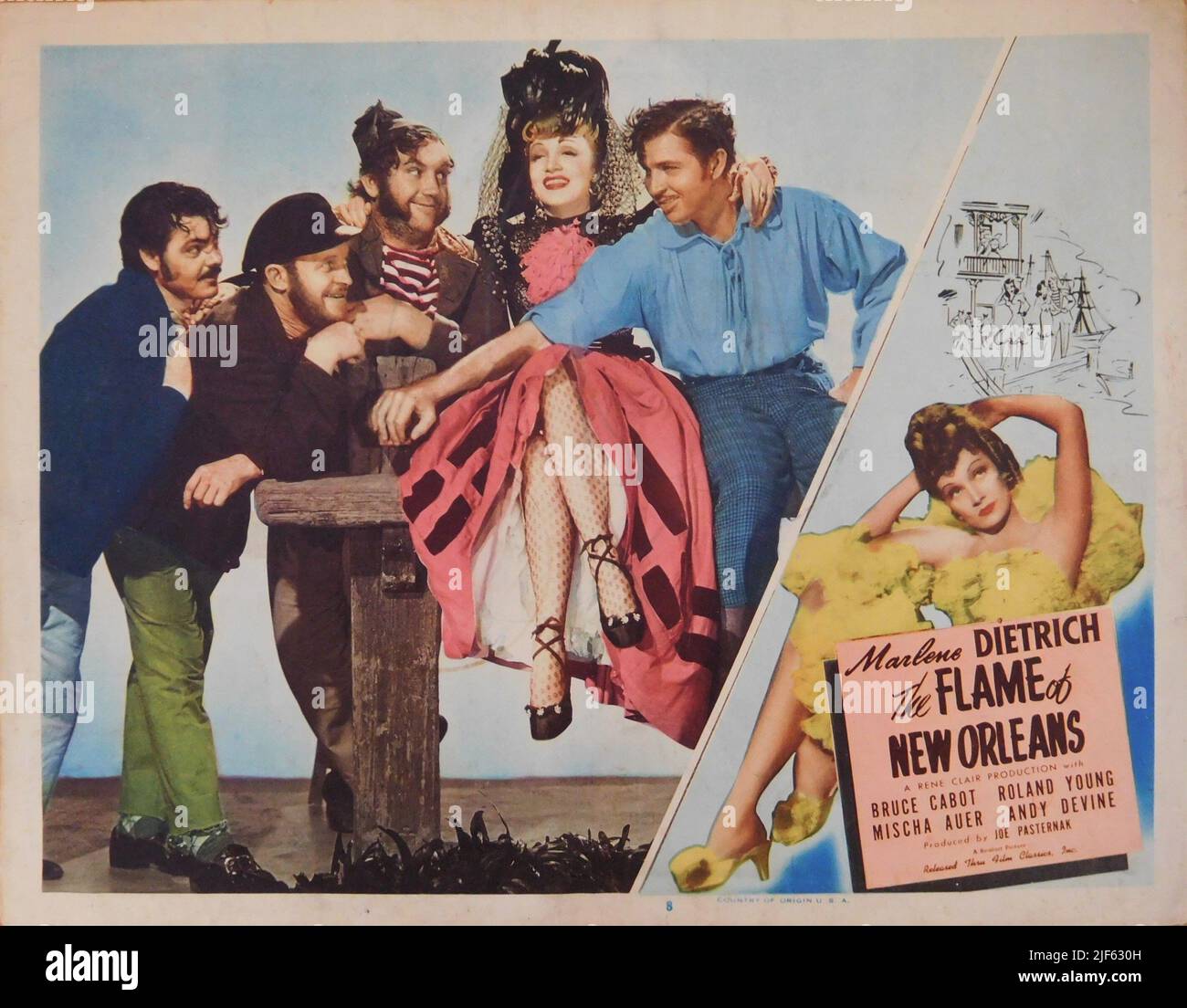 ANDY DEVINE MARLENE DIETRICH and BRUCE CABOT in THE FLAME OF NEW ...