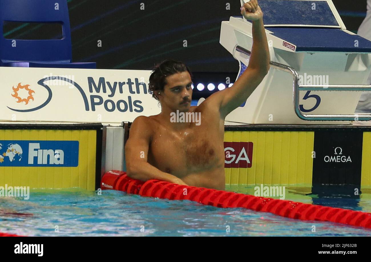 Thomas Ceccon of FItaly Finale 100 M Backstroke Men during the 19th ...