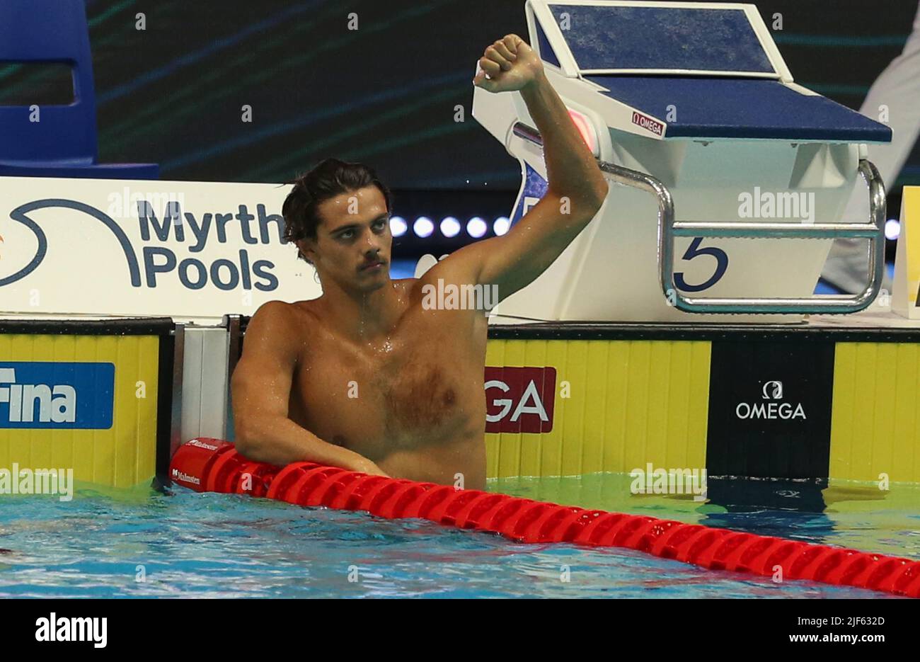 Thomas Ceccon of FItaly Finale 100 M Backstroke Men during the 19th ...