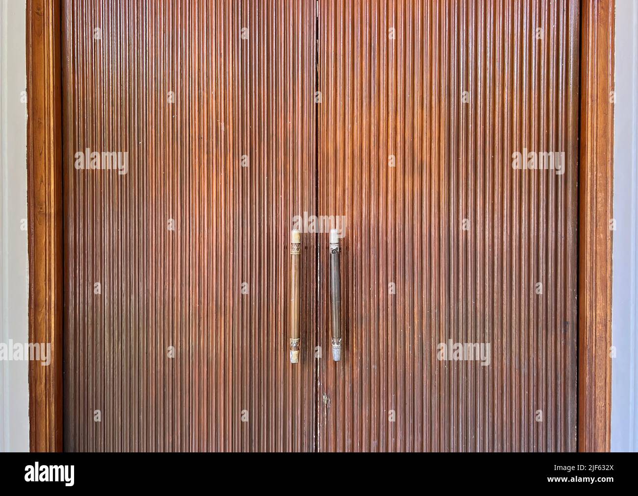 closed old wood gate in school Stock Photo - Alamy