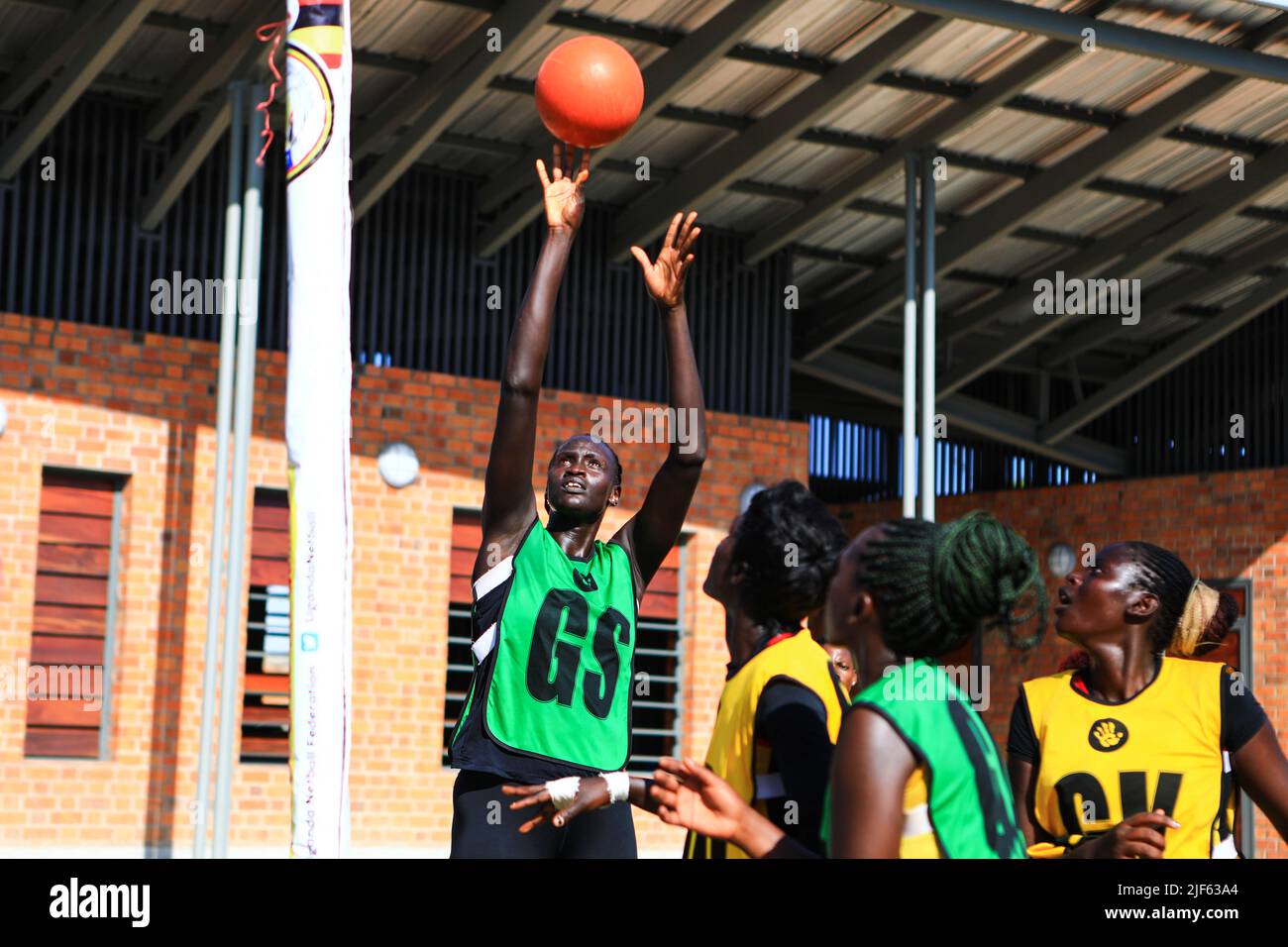 Kampala, Kampala. 29th June, 2022. Mary Nuba (L) of Uganda national ...