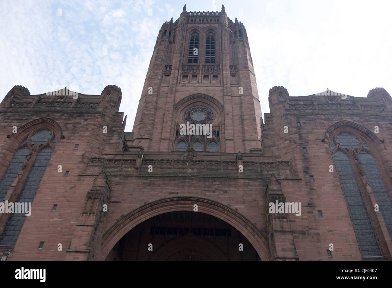 Liverpool Cathedral is a towering neo-Gothic structure dedicated to the ...