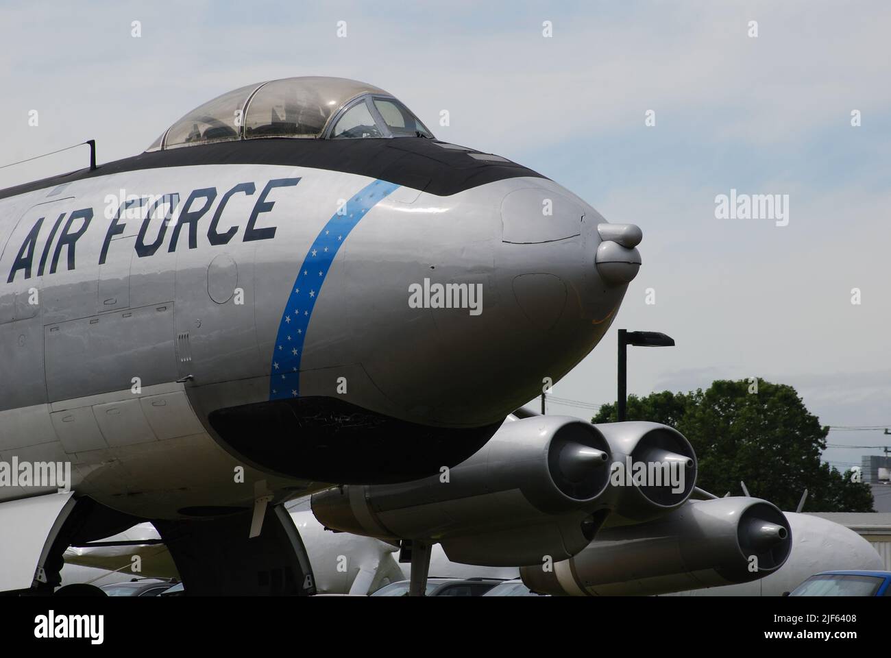 Restored vintage US Air Force bomber Stock Photo - Alamy