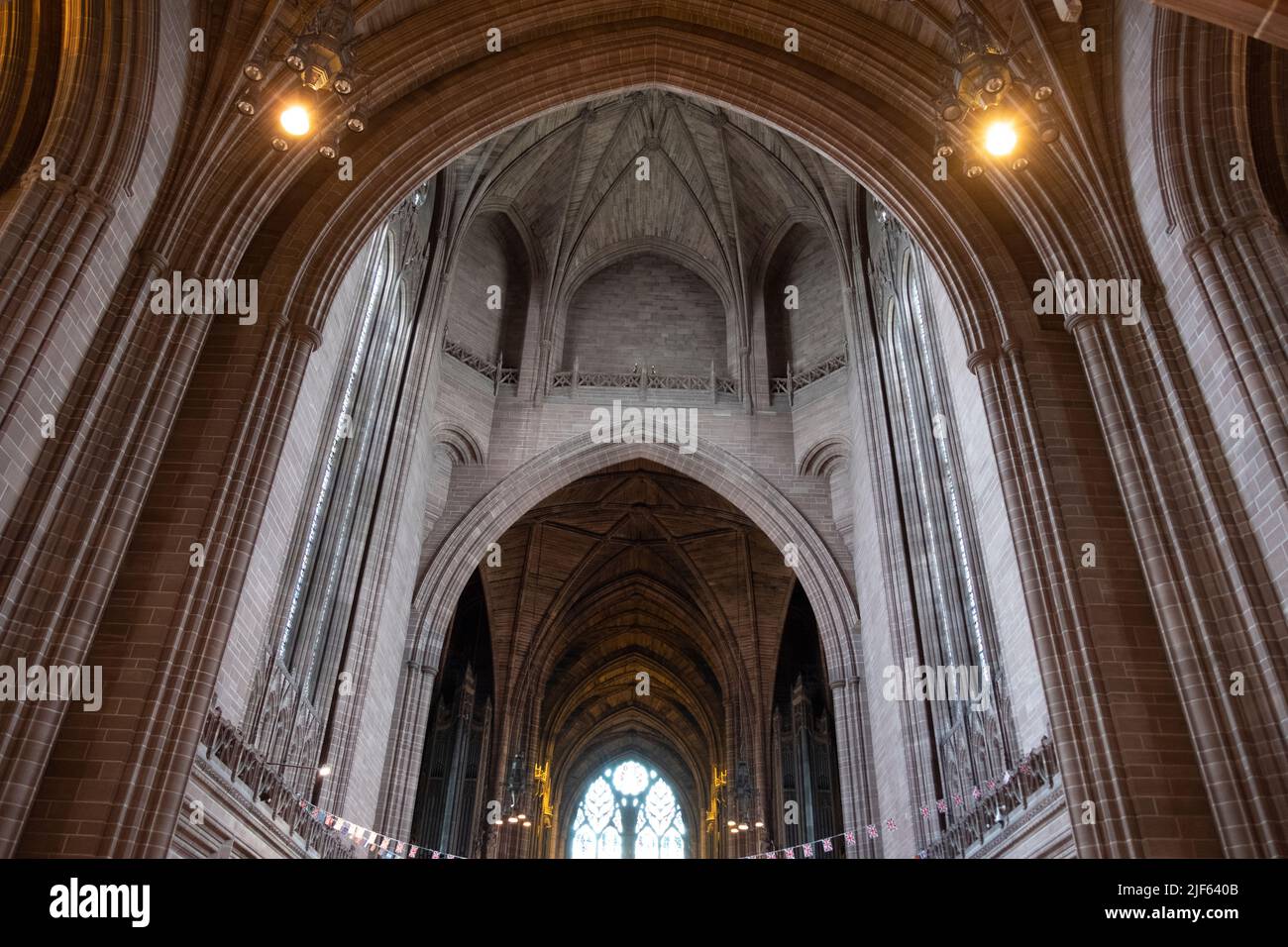 Liverpool Cathedral is a towering neo-Gothic structure dedicated to the ...