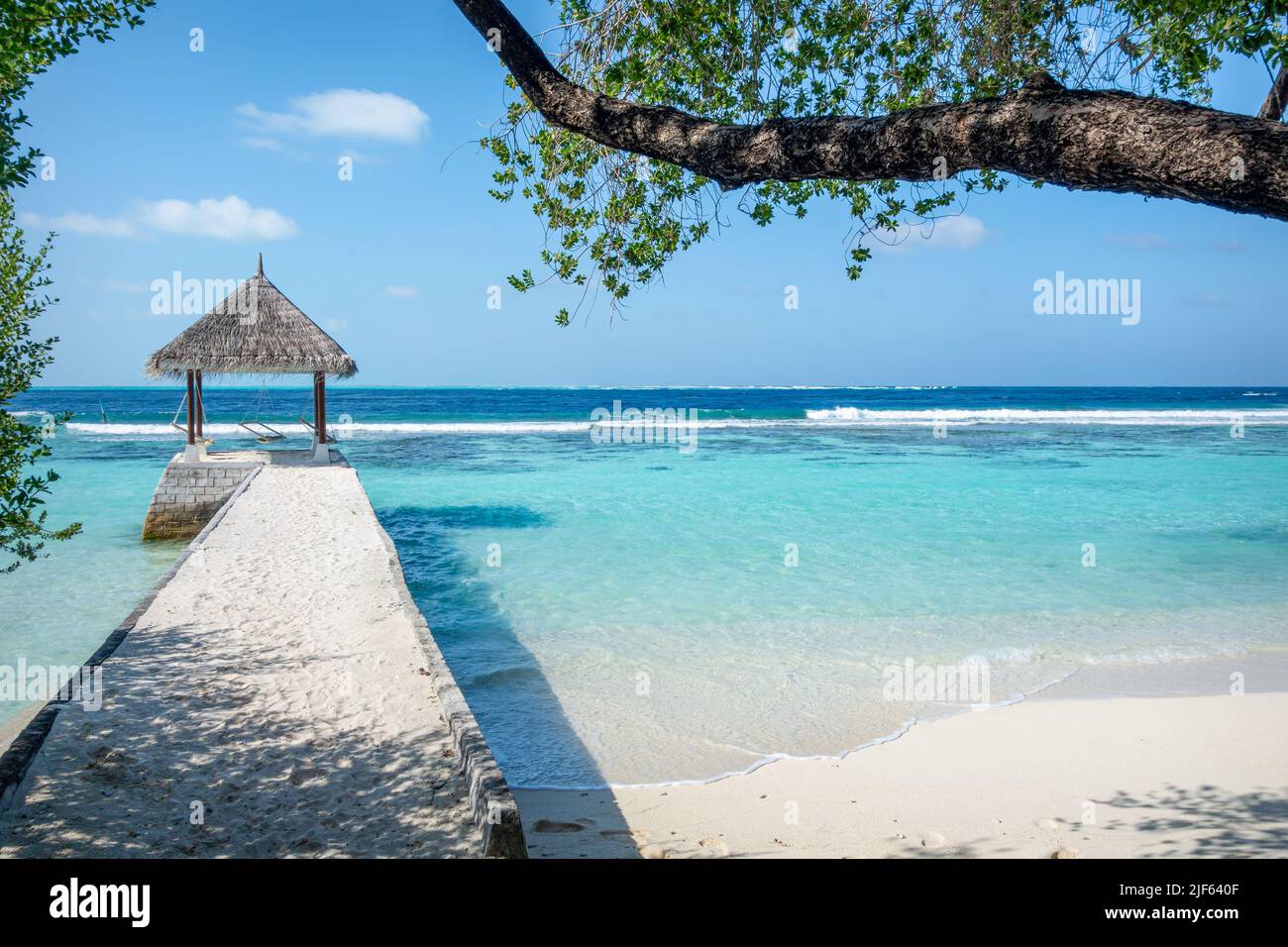 Beach Hammock, Helengeli Island, Maldives Stock Photo - Alamy