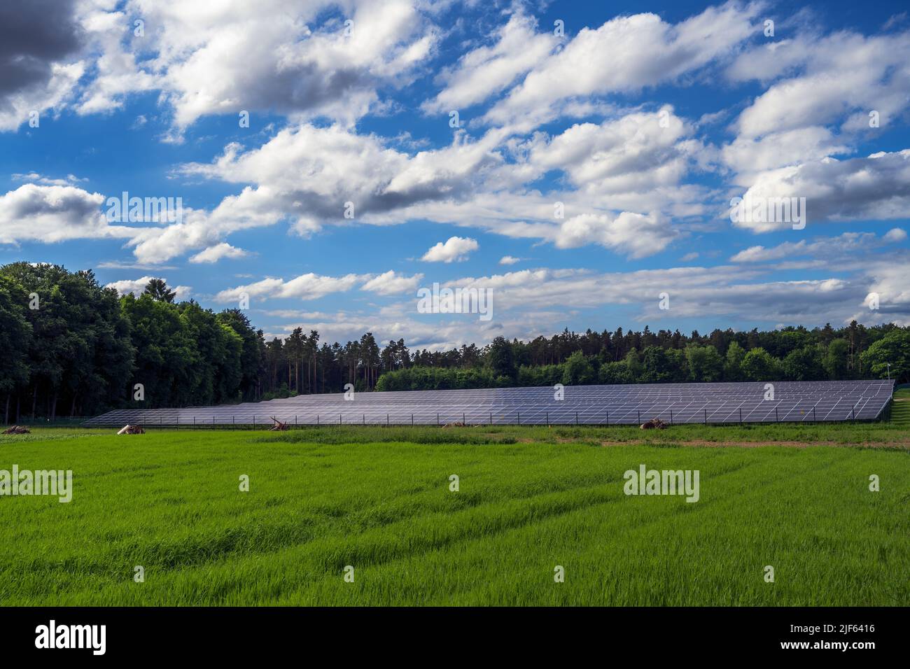 Innovative energy creation in a solar park Stock Photo - Alamy