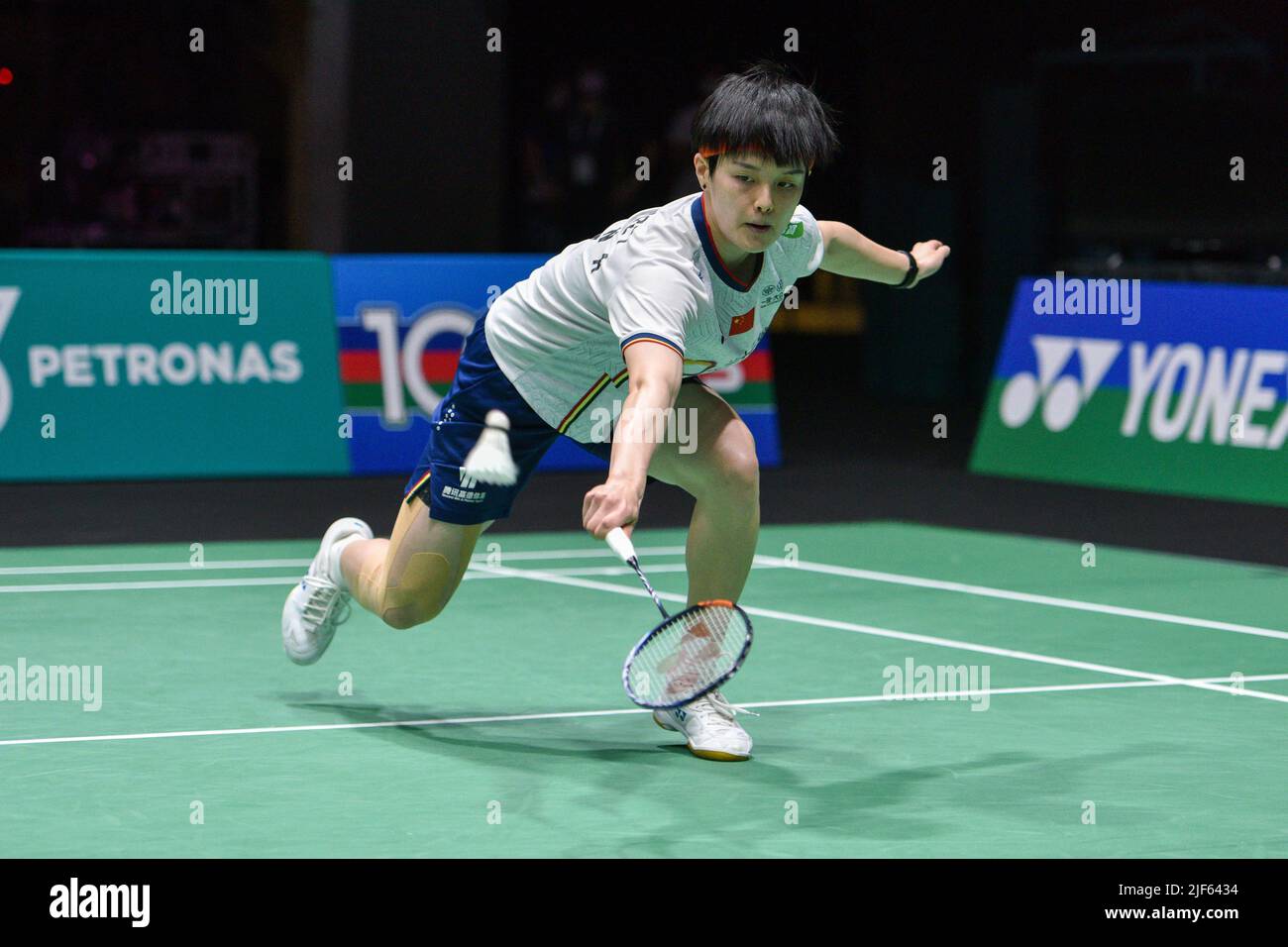Kuala Lumpur, Malaysia. 30th June, 2022. Wang Zhiyi competes during the ...