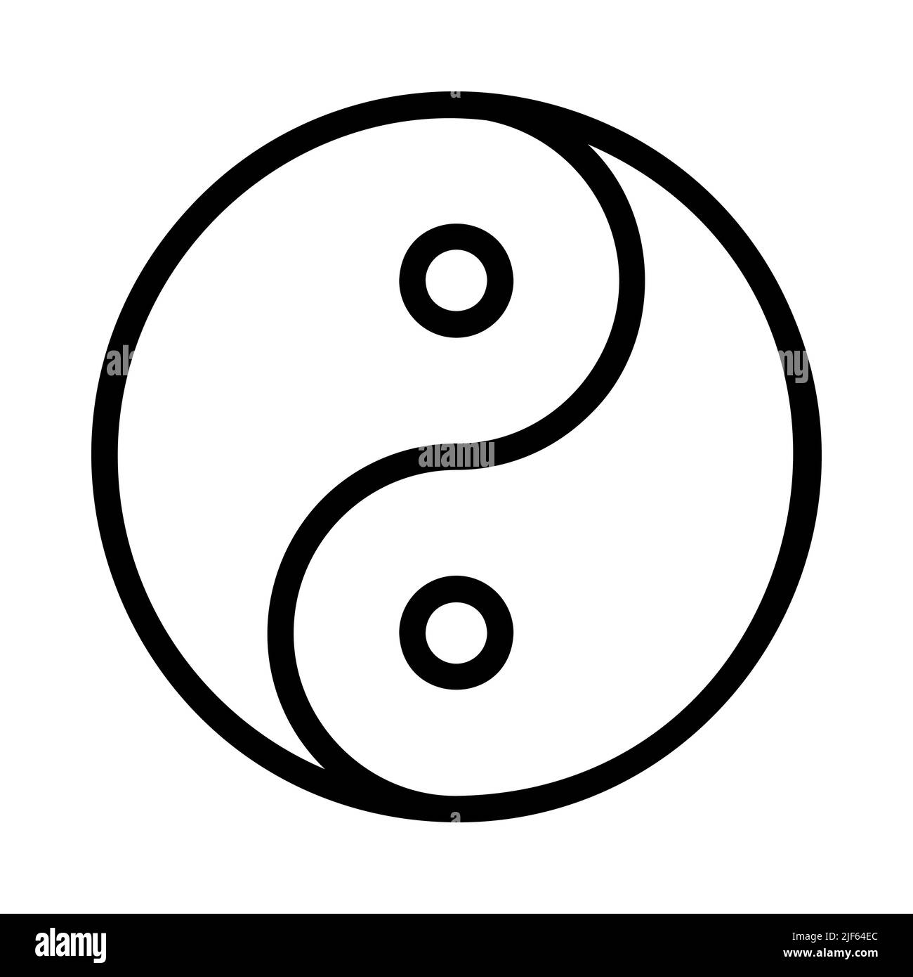 Yin yang outline icon Stock Vector Image & Art - Alamy