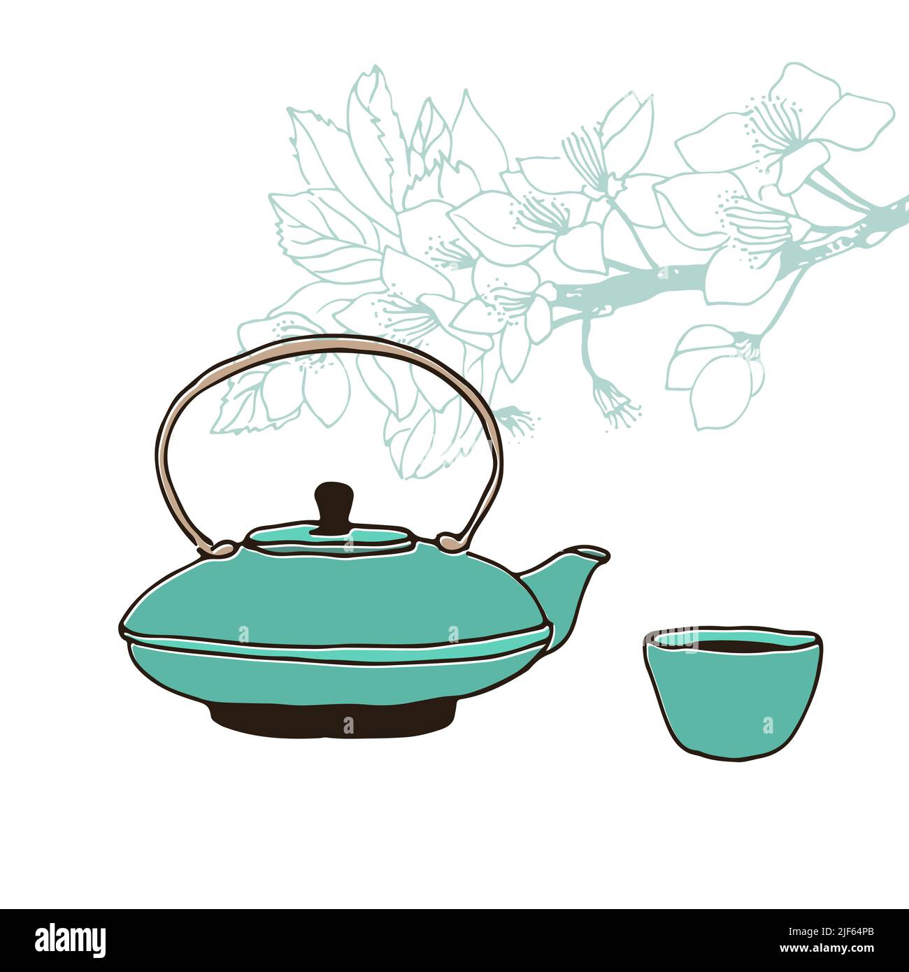 Chinese herb tea collection Stock Vector Images - Alamy