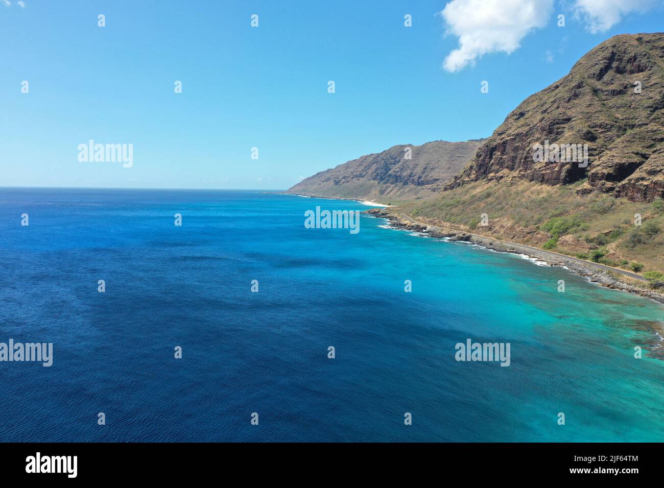 A natural landscape of a seashore under a bright sky Stock Photo - Alamy