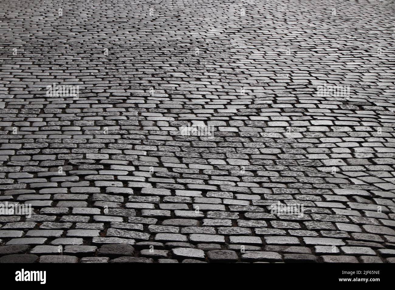 Cobblestone street. Nuremberg, Germany. Stone paved street surface ...